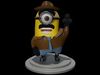 Minion With Mustache free 3D model animated rigged | CGTrader
