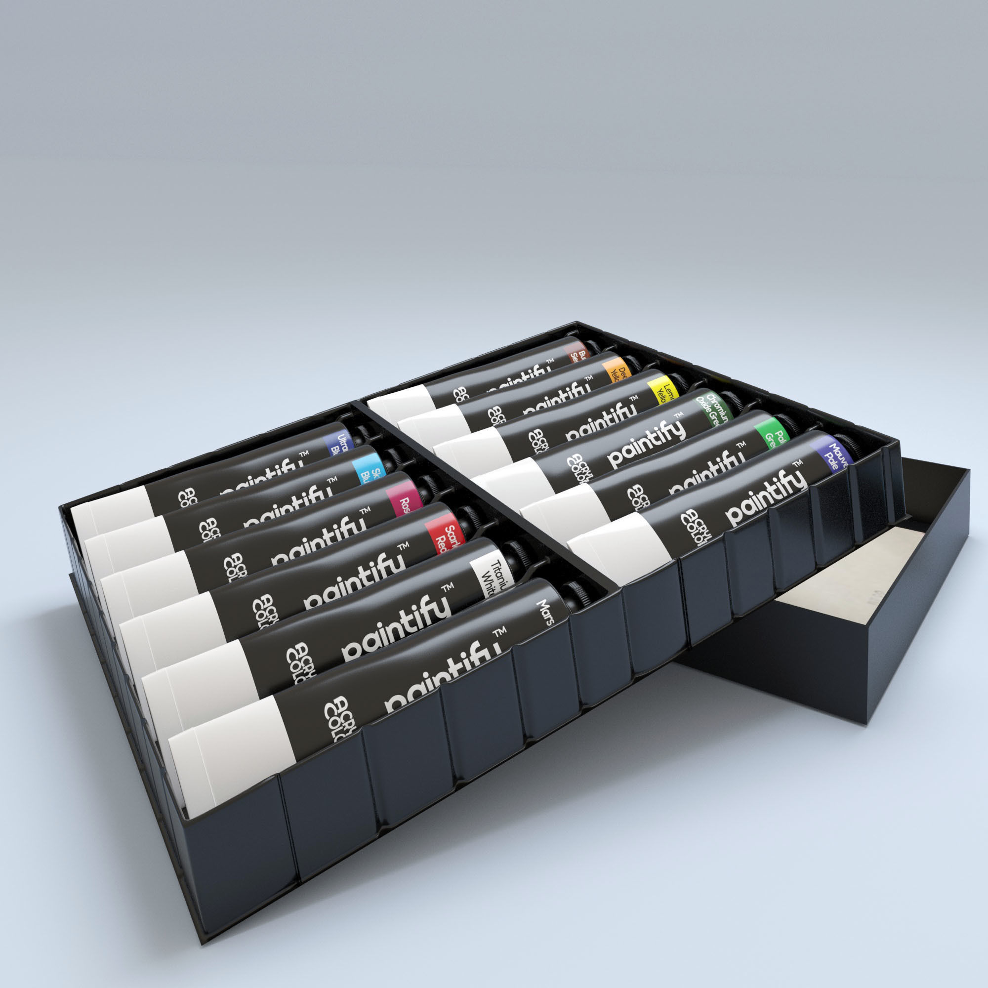 paint box 3D model | CGTrader