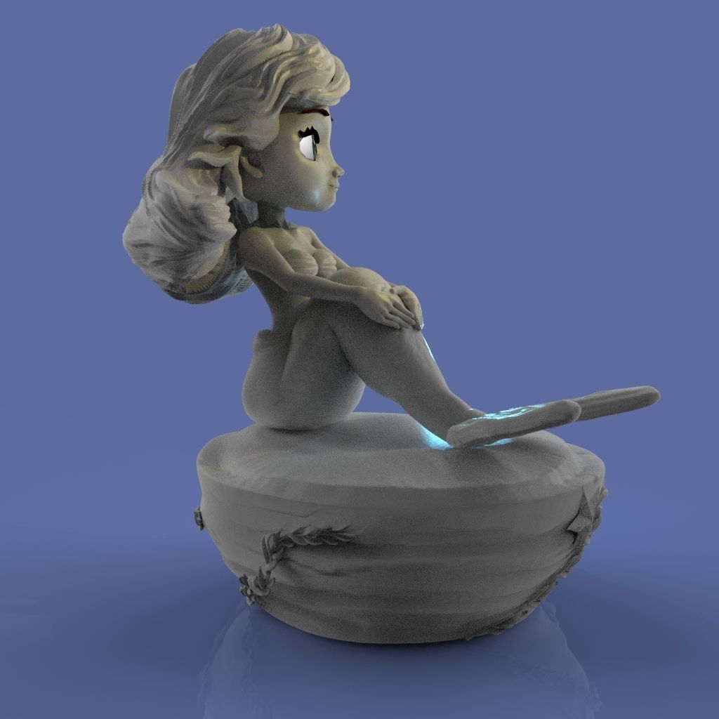 Ariel Mermaid 3D model 3D printable | CGTrader