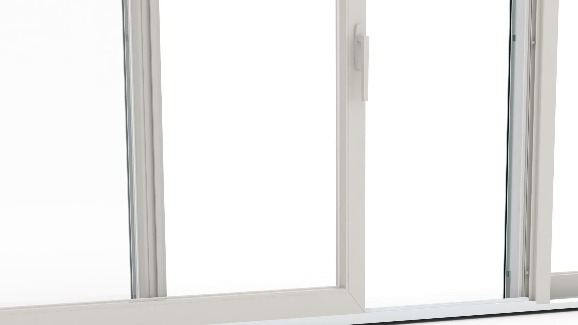 Window - sliding long bay - Full wall section 3D model | CGTrader