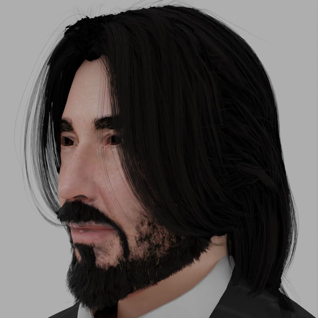 3D model Keanu Reeves - John Wick VR / AR / low-poly | CGTrader