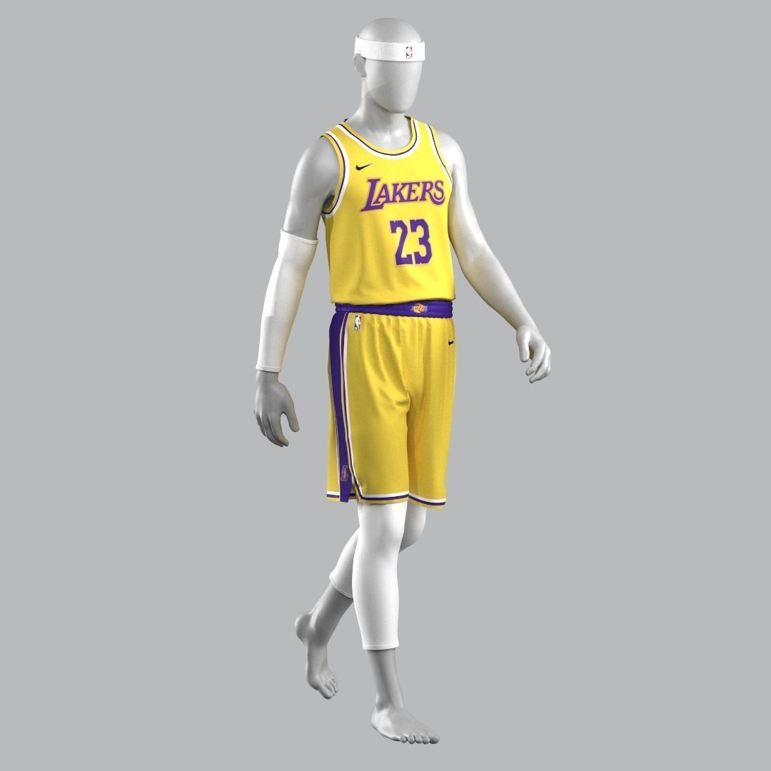 Lakers Basketball Jersey 3D model | CGTrader