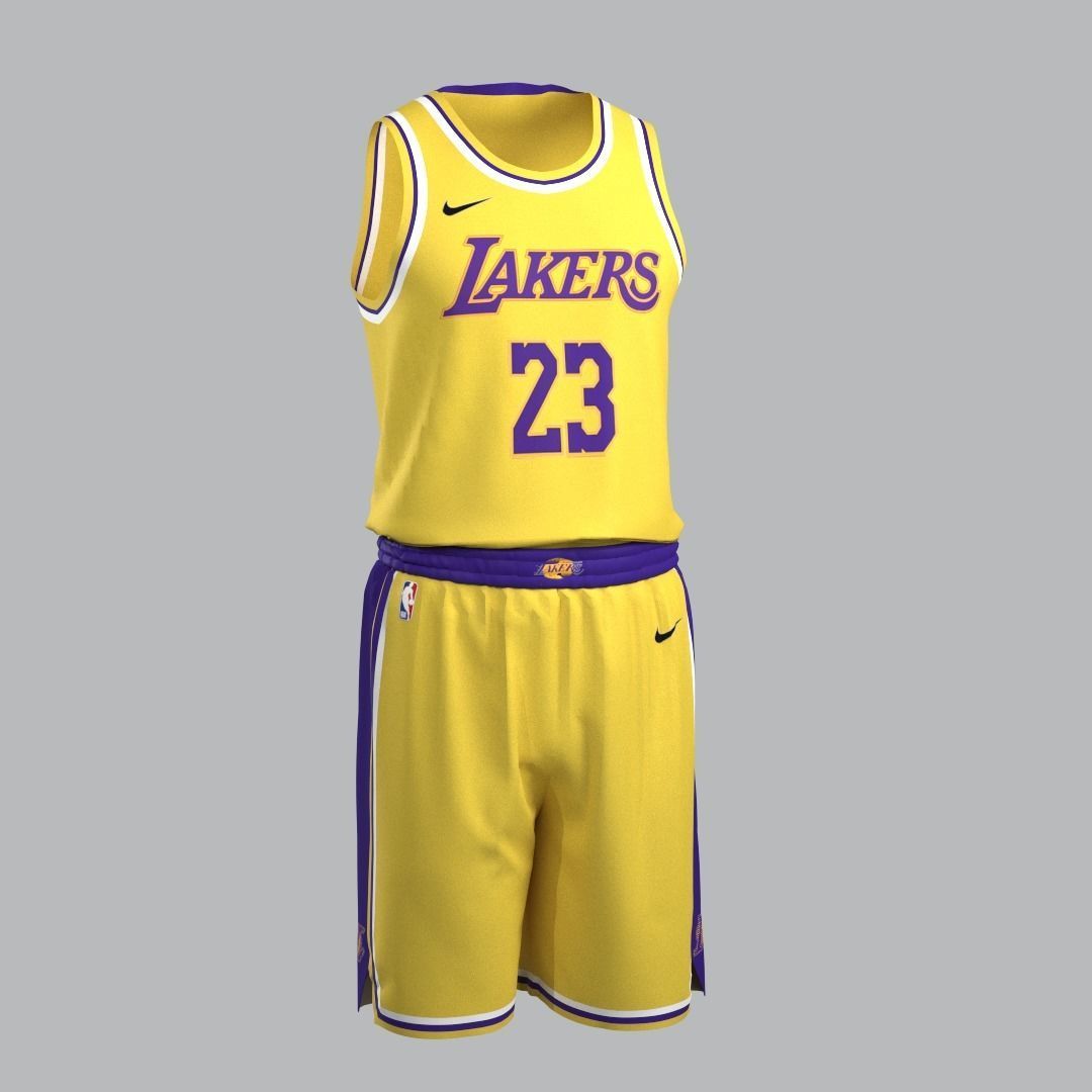 Lakers Basketball Jersey 3D model | CGTrader