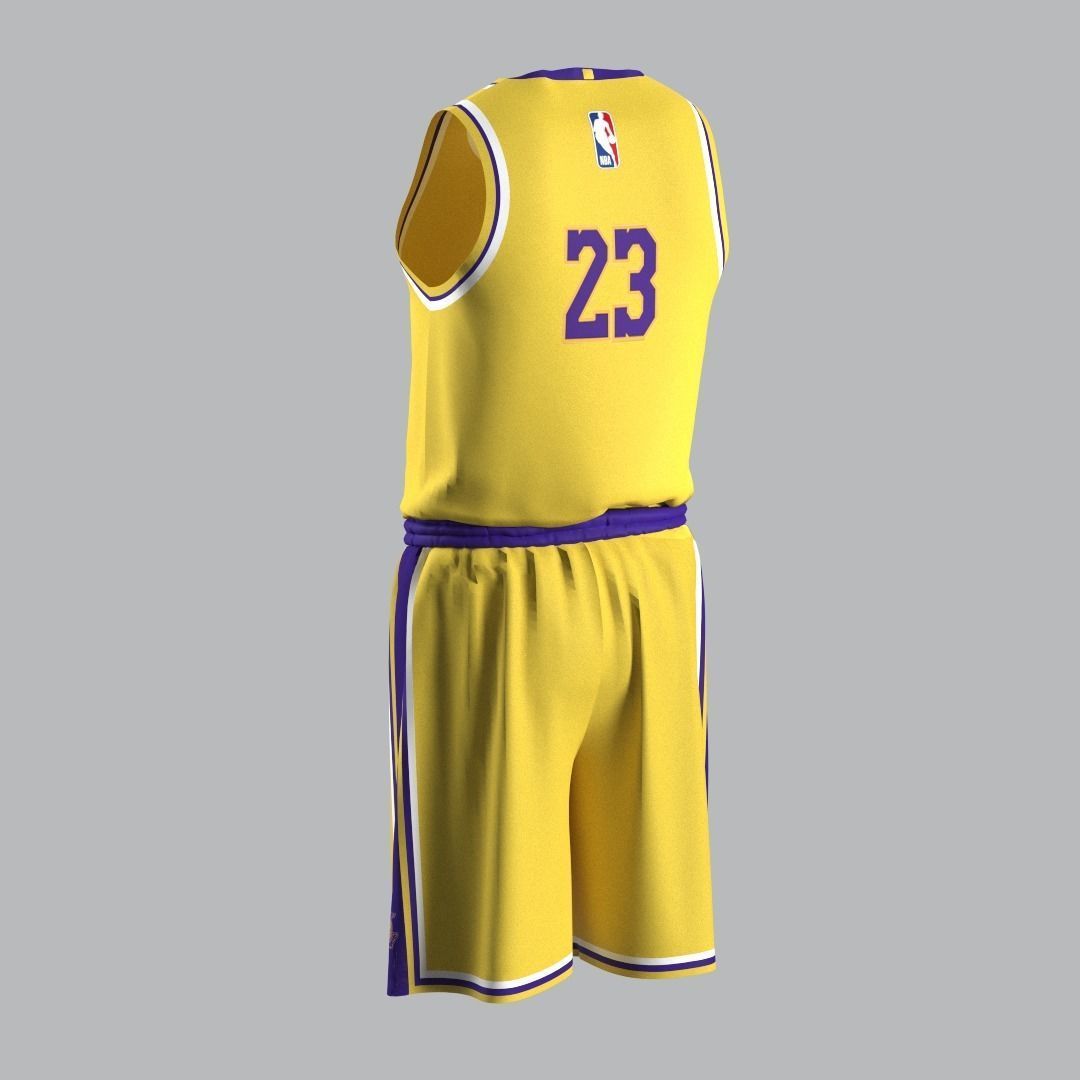 Lakers Basketball Jersey 3D model | CGTrader