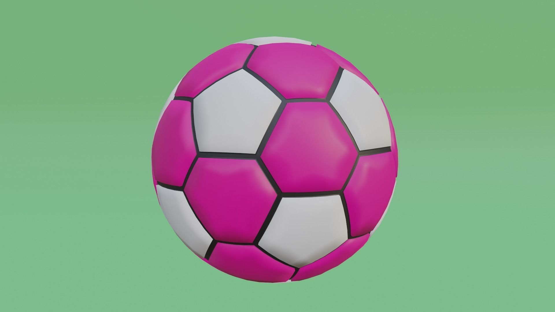 3D model Pink Soccer Ball VR / AR / low-poly | CGTrader