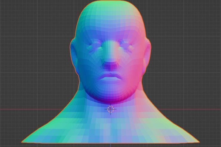 Simple Head Retopo 3D model | CGTrader