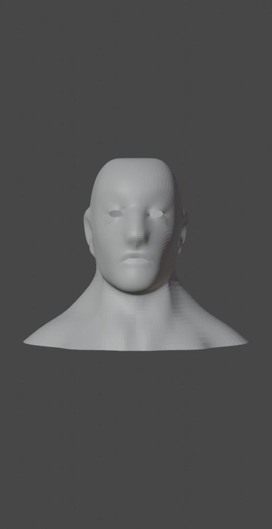 Simple Head Retopo 3D model | CGTrader