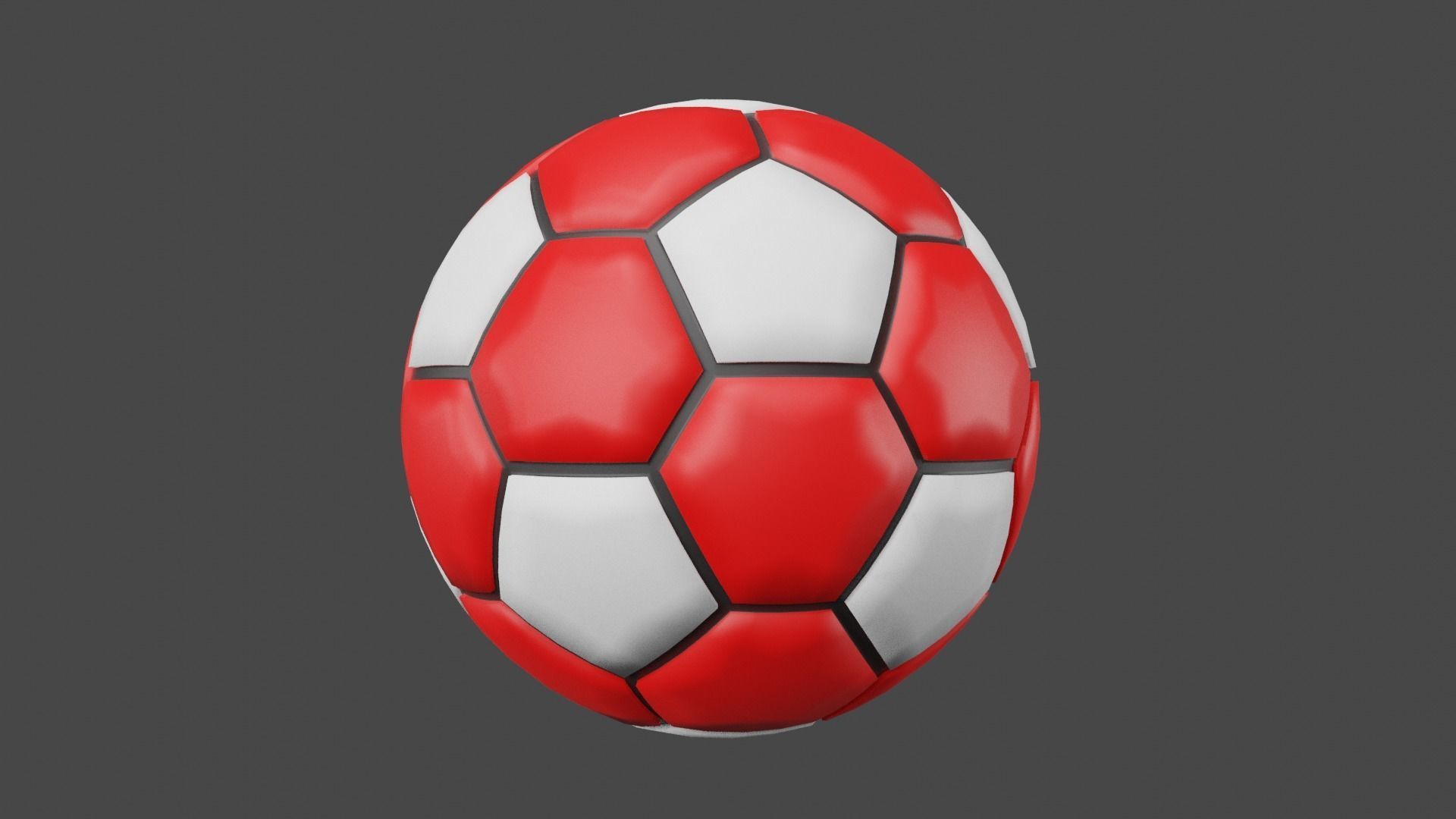 3D model Red Soccer Ball VR / AR / low-poly | CGTrader