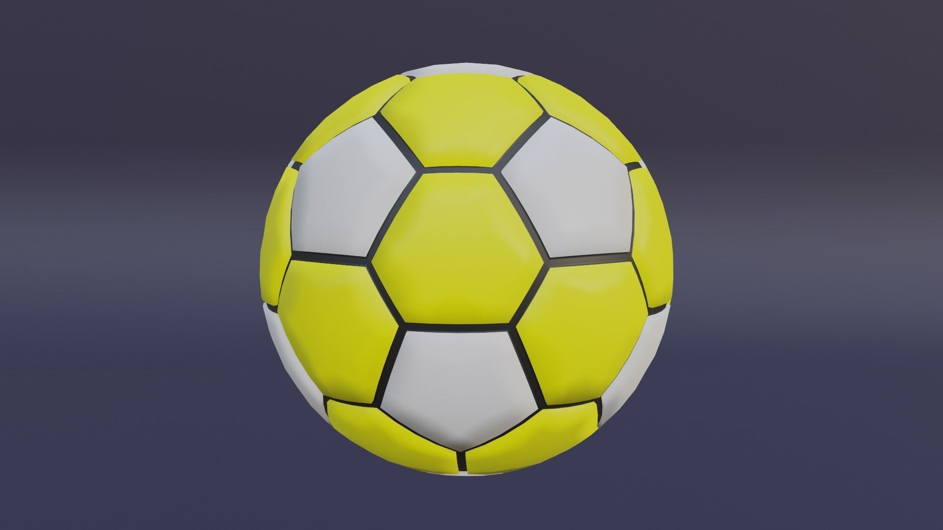 3D model Yellow Soccer Ball VR / AR / low-poly | CGTrader