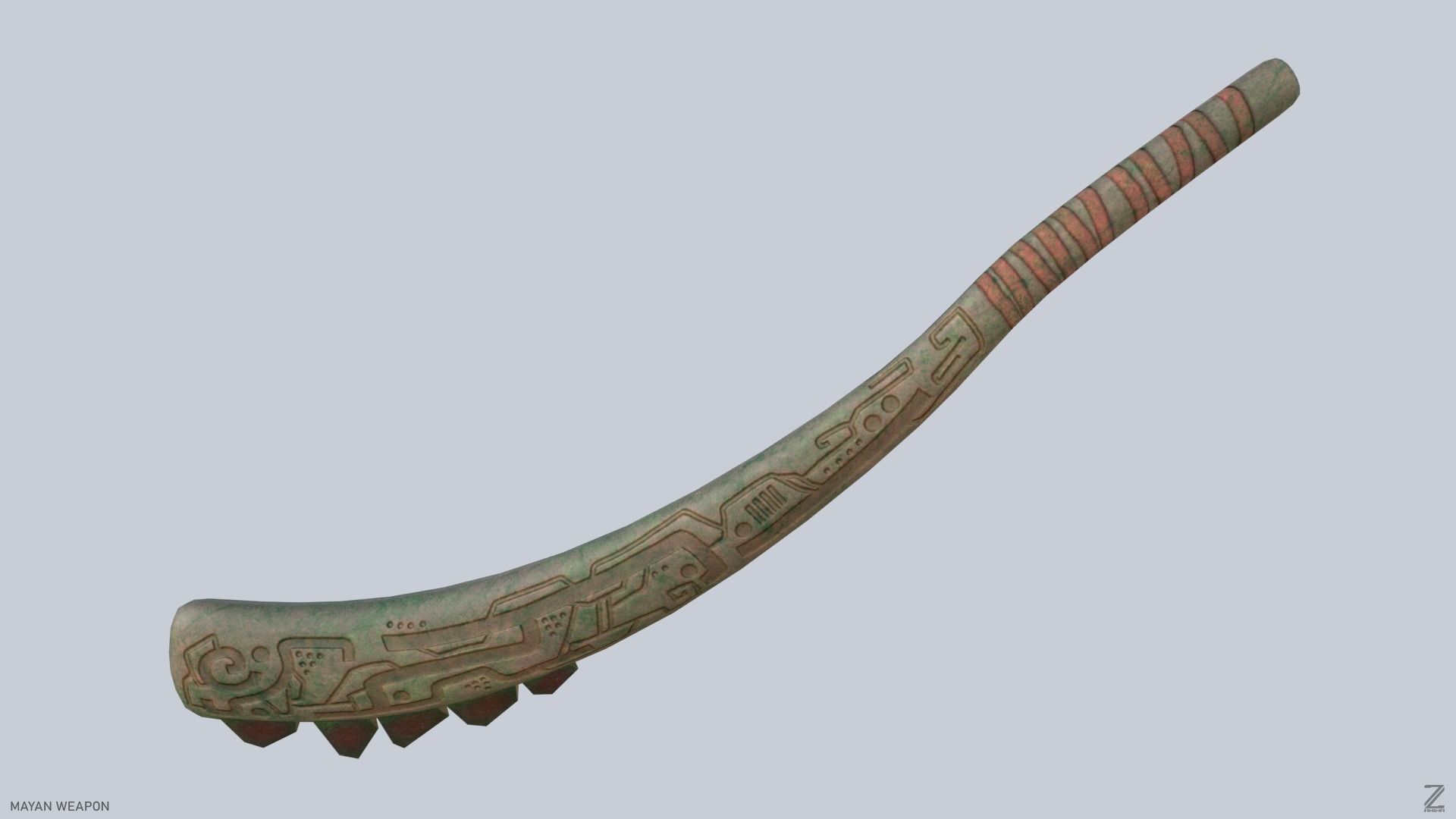 3D model Mayan weapon VR / AR / low-poly | CGTrader