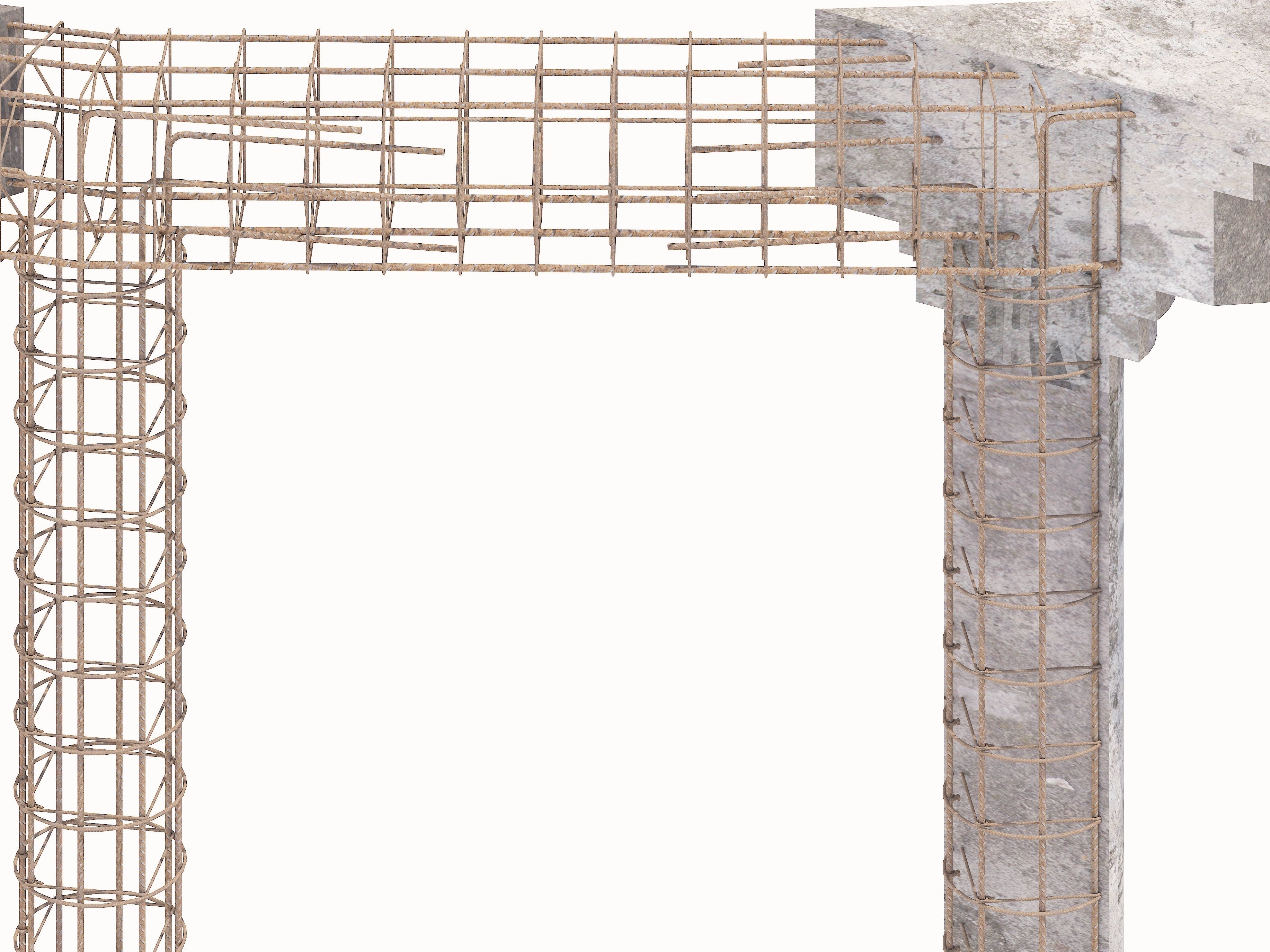 3D model Details of strengthening scheme of the concrete arch VR / AR ...