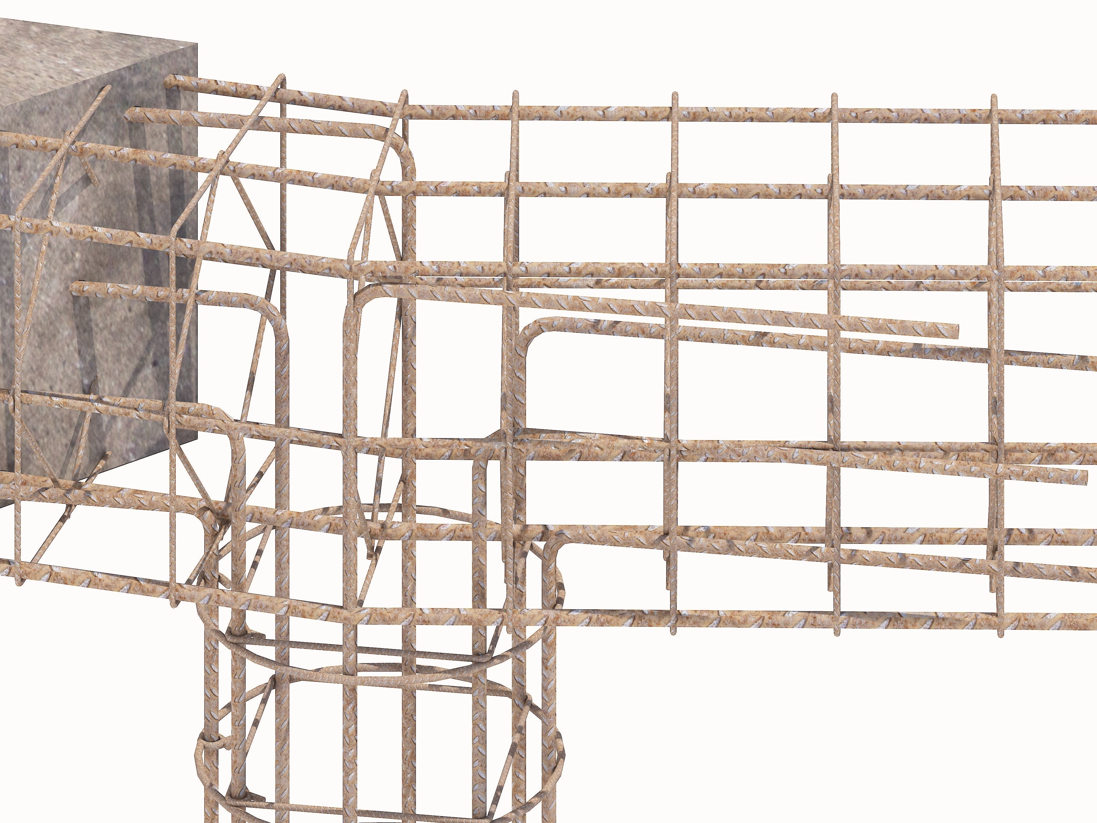 3D model Details of strengthening scheme of the concrete arch VR / AR ...