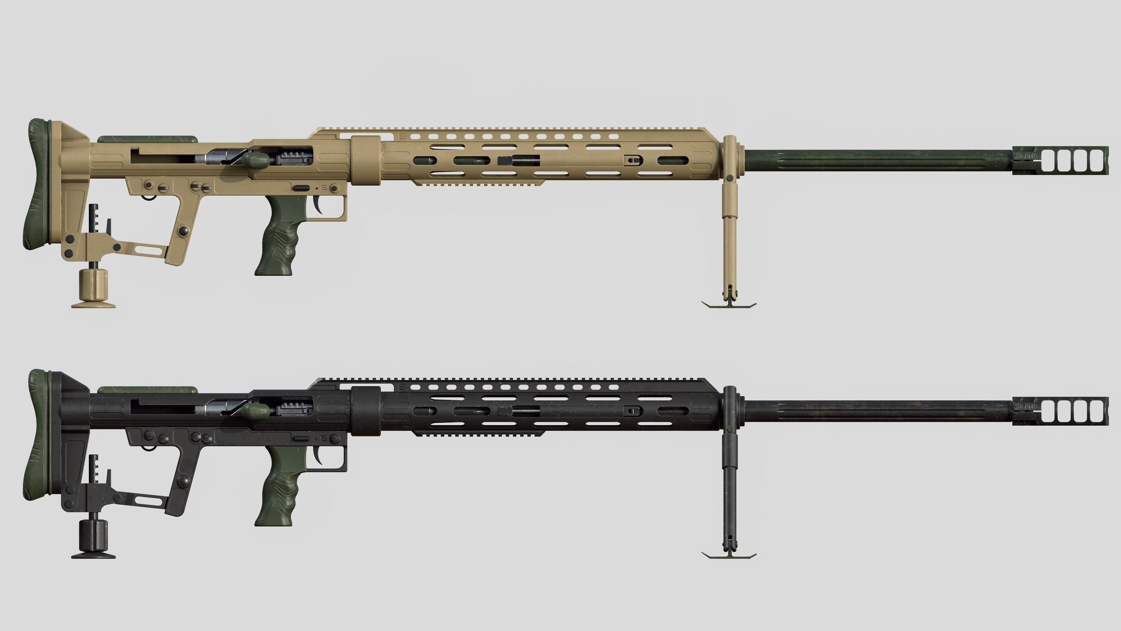 3D model Snipex M100 - Replica -LOW POLY VR / AR / low-poly | CGTrader