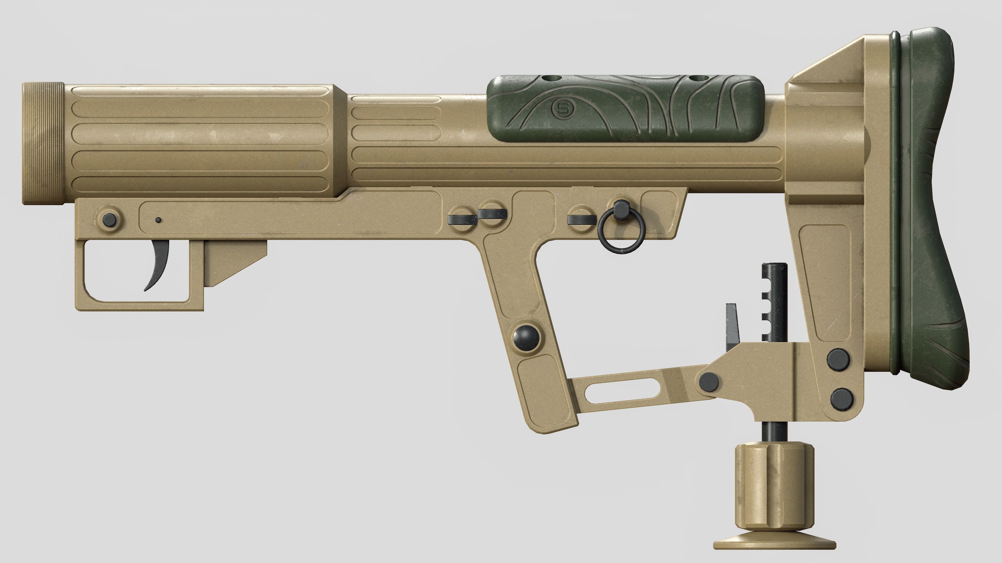 3D model Snipex M100 - Replica -LOW POLY VR / AR / low-poly | CGTrader