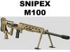 3D model Snipex M100 - Replica -LOW POLY VR / AR / low-poly | CGTrader