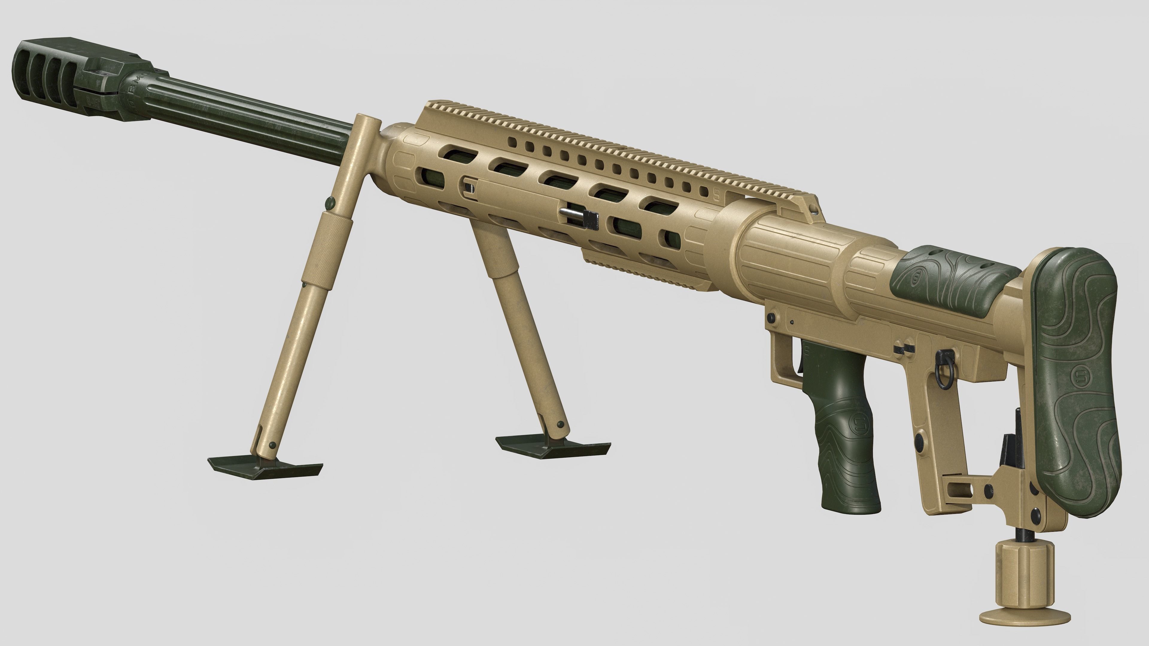 3D model Snipex M100 - Replica -LOW POLY VR / AR / low-poly | CGTrader