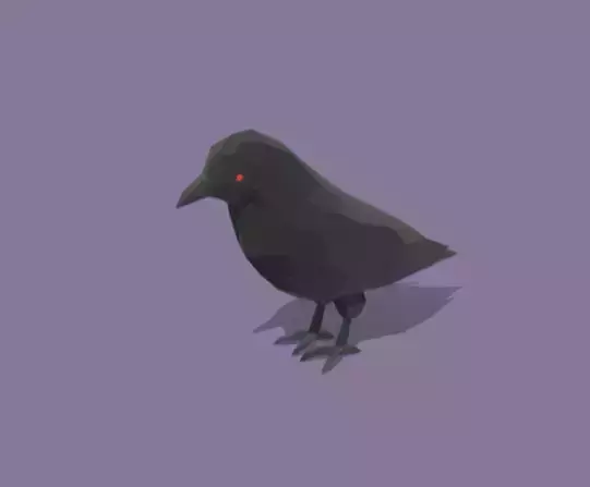 3D model Low Poly Crow VR / AR / low-poly | CGTrader