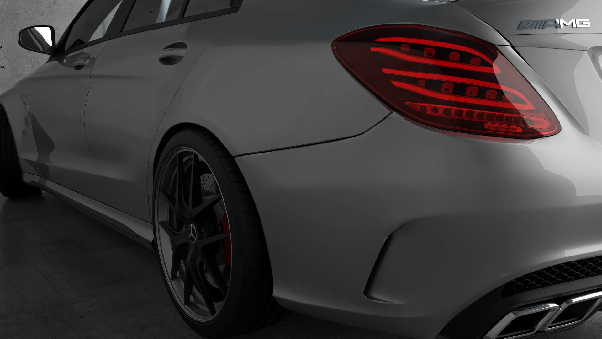 Mercedes C63 S AMG 3D model animated rigged | CGTrader