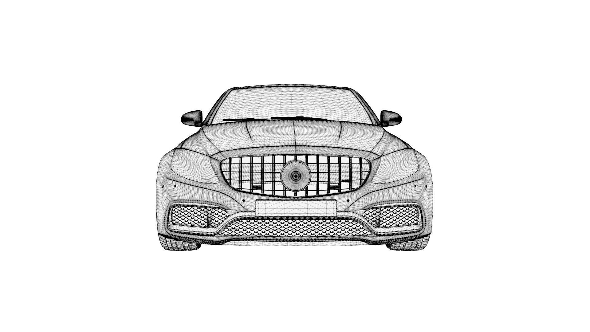 Mercedes C63 S AMG 3D model animated rigged | CGTrader
