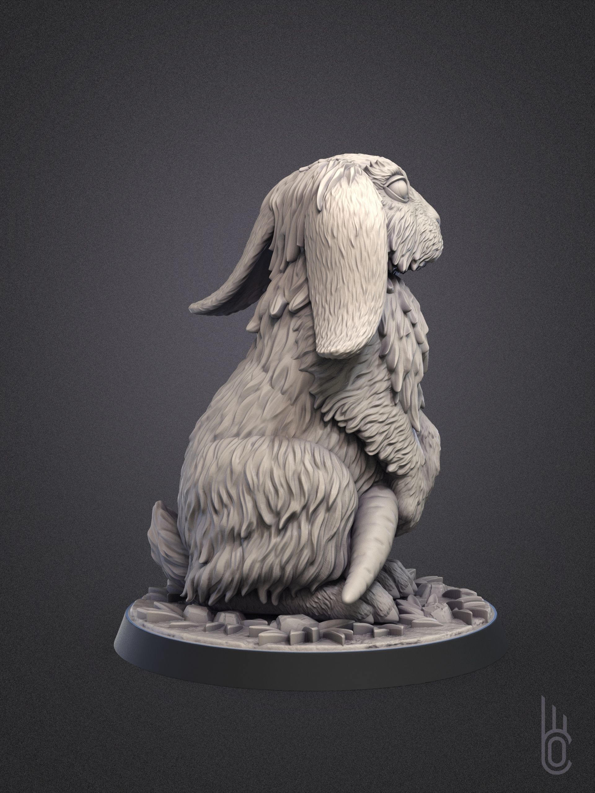 Rabbit 3D model 3D printable | CGTrader