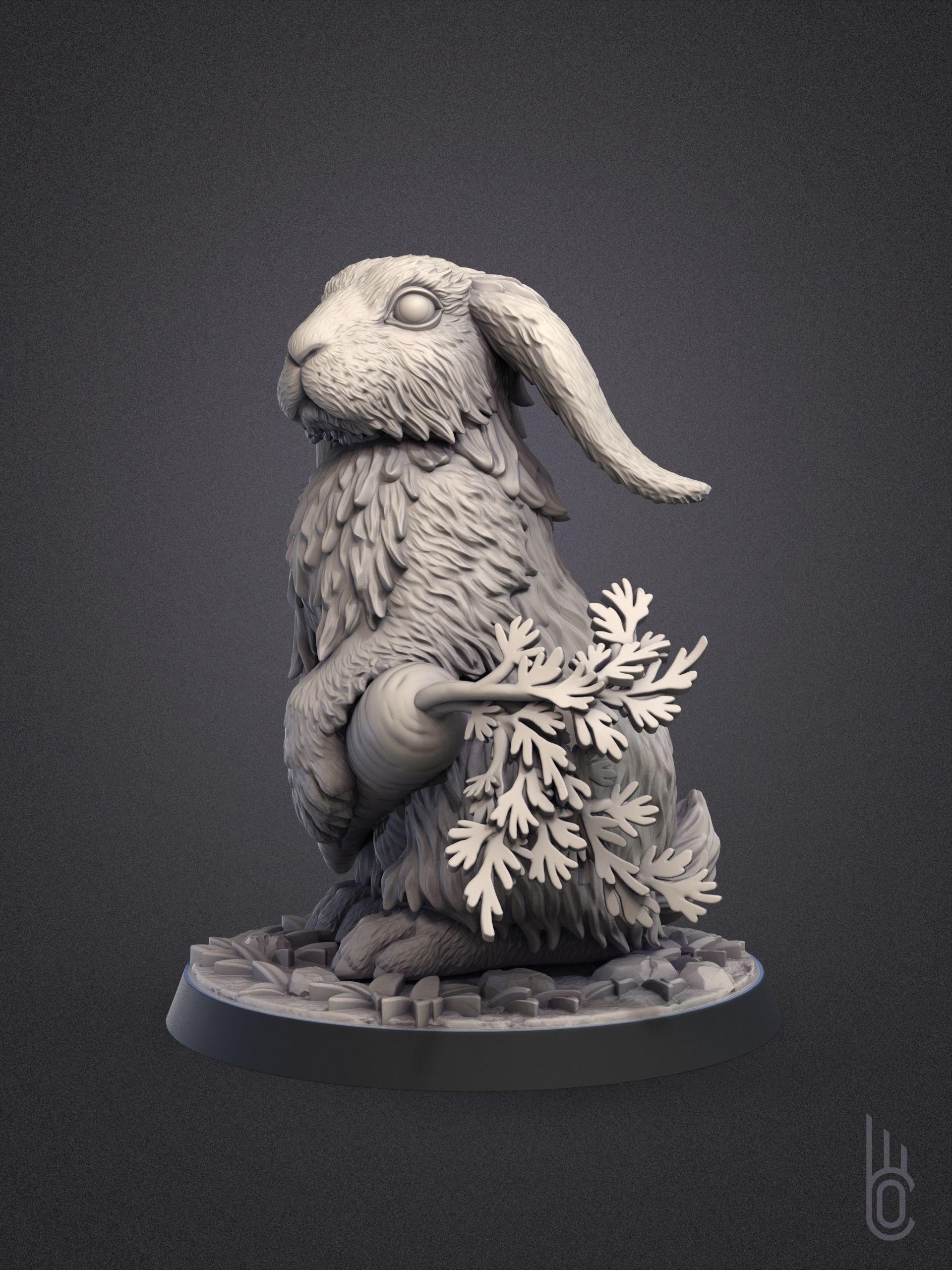 Rabbit 3D model 3D printable | CGTrader