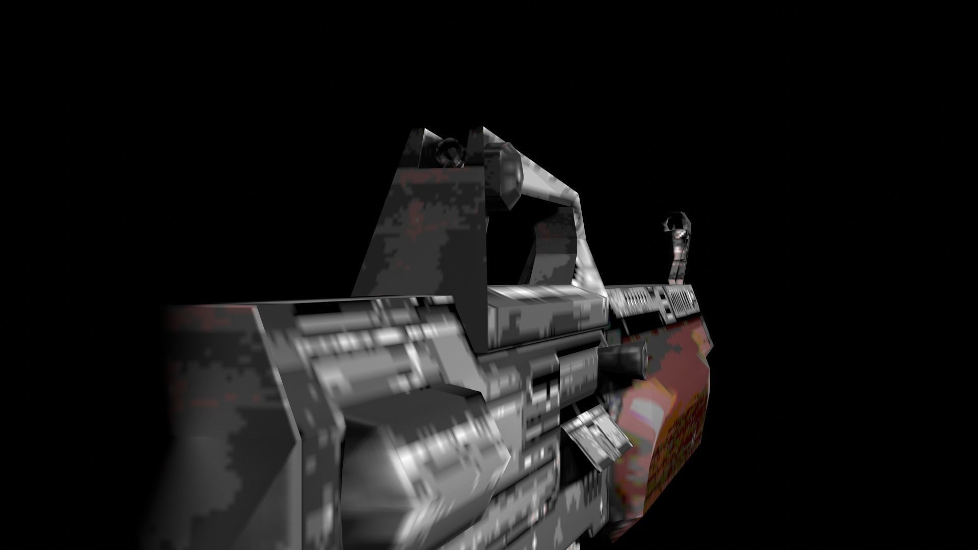 3D model Old School Rifle VR / AR / low-poly | CGTrader