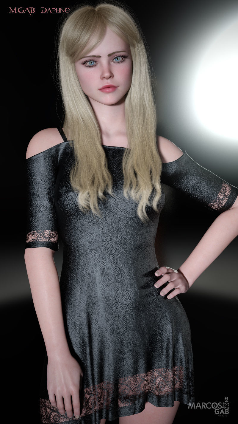 MGAB Daphne for Genesis 8-1 Female n Genesis 9 3D model animated rigged | CGTrader