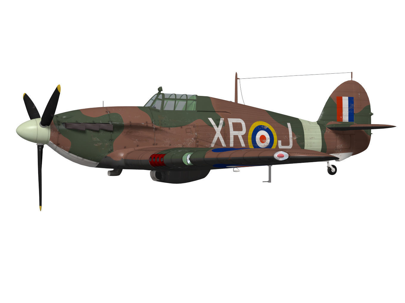 Hawker Hurricane MK1b 3D model | CGTrader