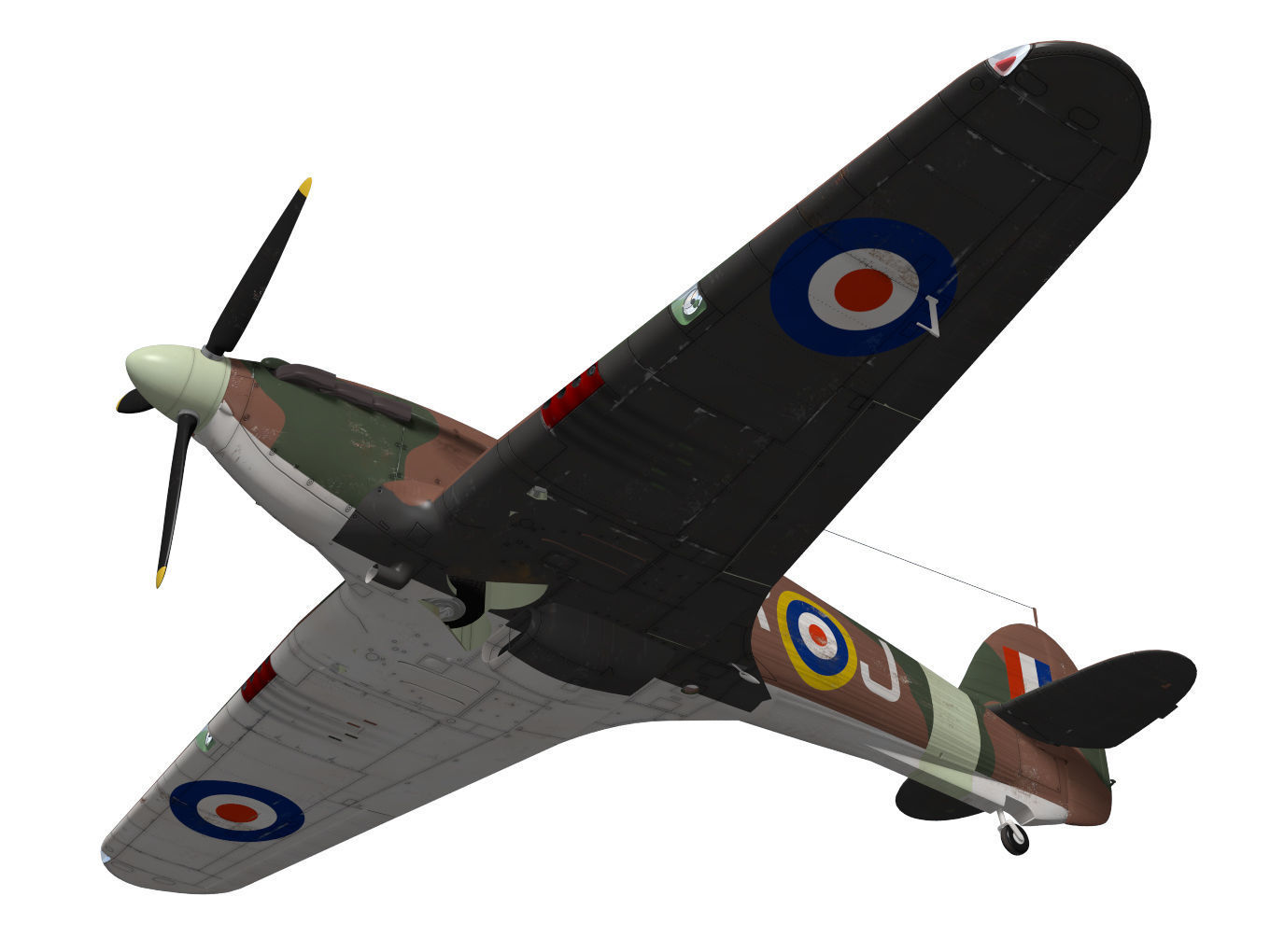 Hawker Hurricane MK1b 3D model | CGTrader