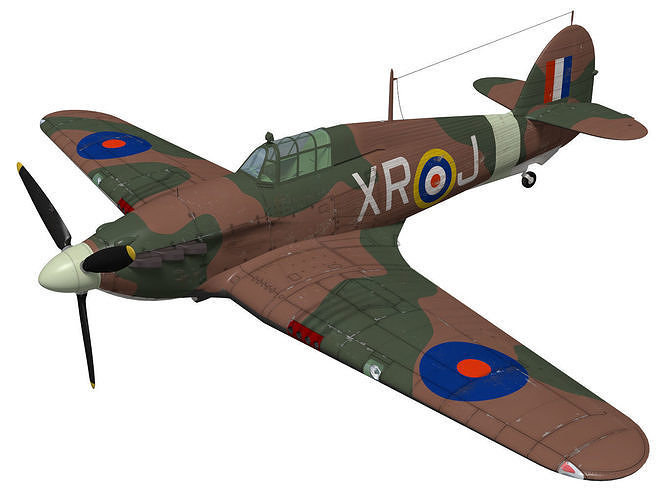 Hawker Hurricane MK1b 3D model | CGTrader