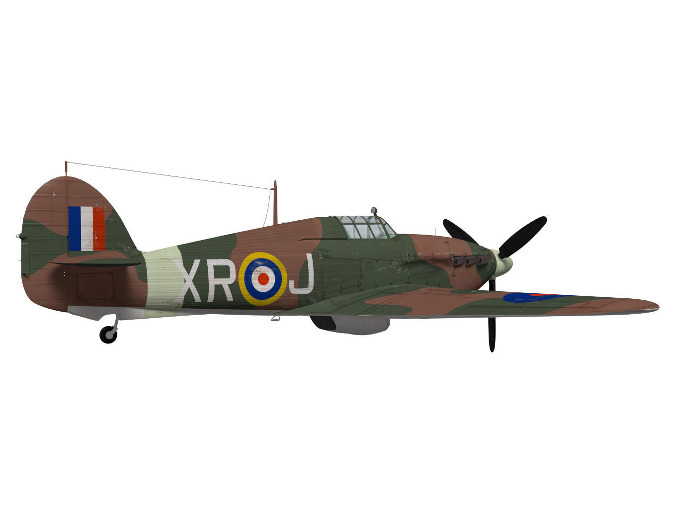 Hawker Hurricane MK1b 3D model | CGTrader