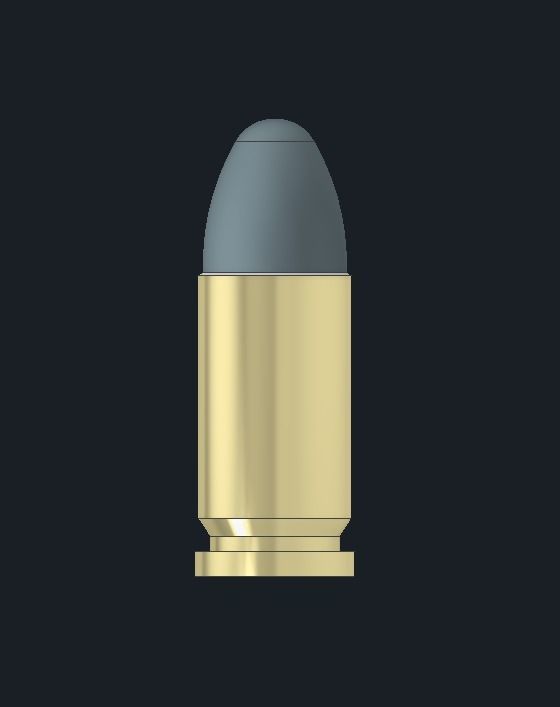 9mm dummy bullet 3D model 3D printable | CGTrader