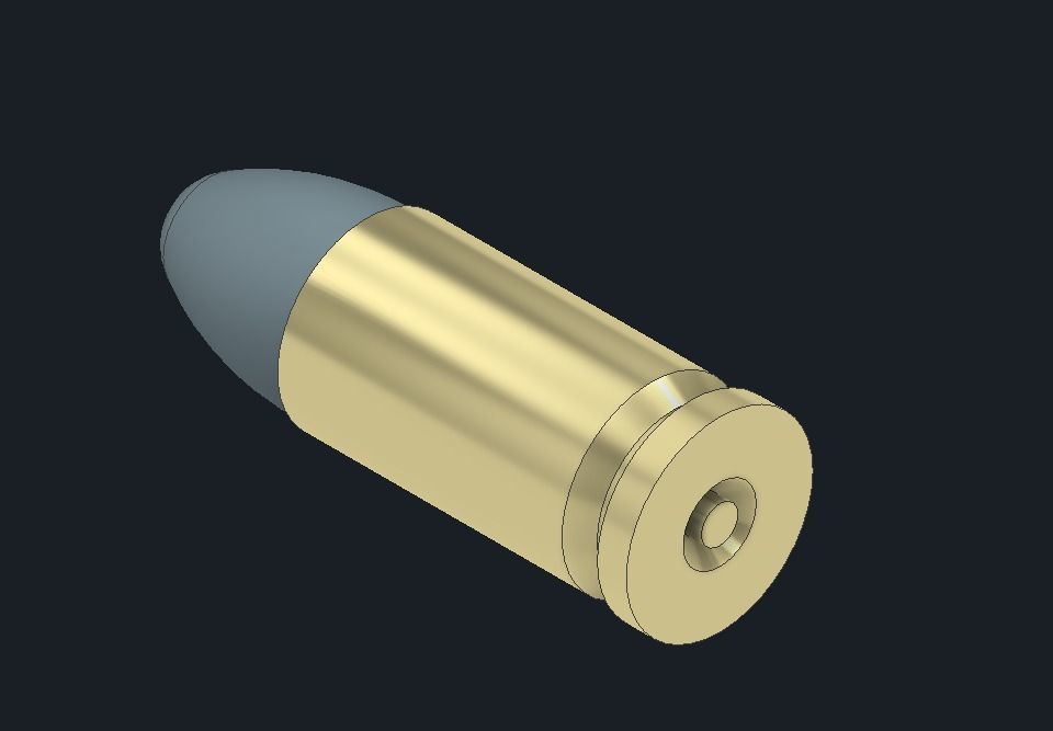9mm dummy bullet 3D model 3D printable | CGTrader