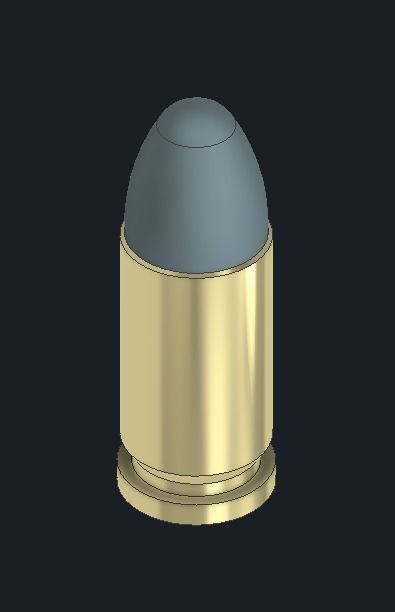 9mm dummy bullet 3D model 3D printable | CGTrader