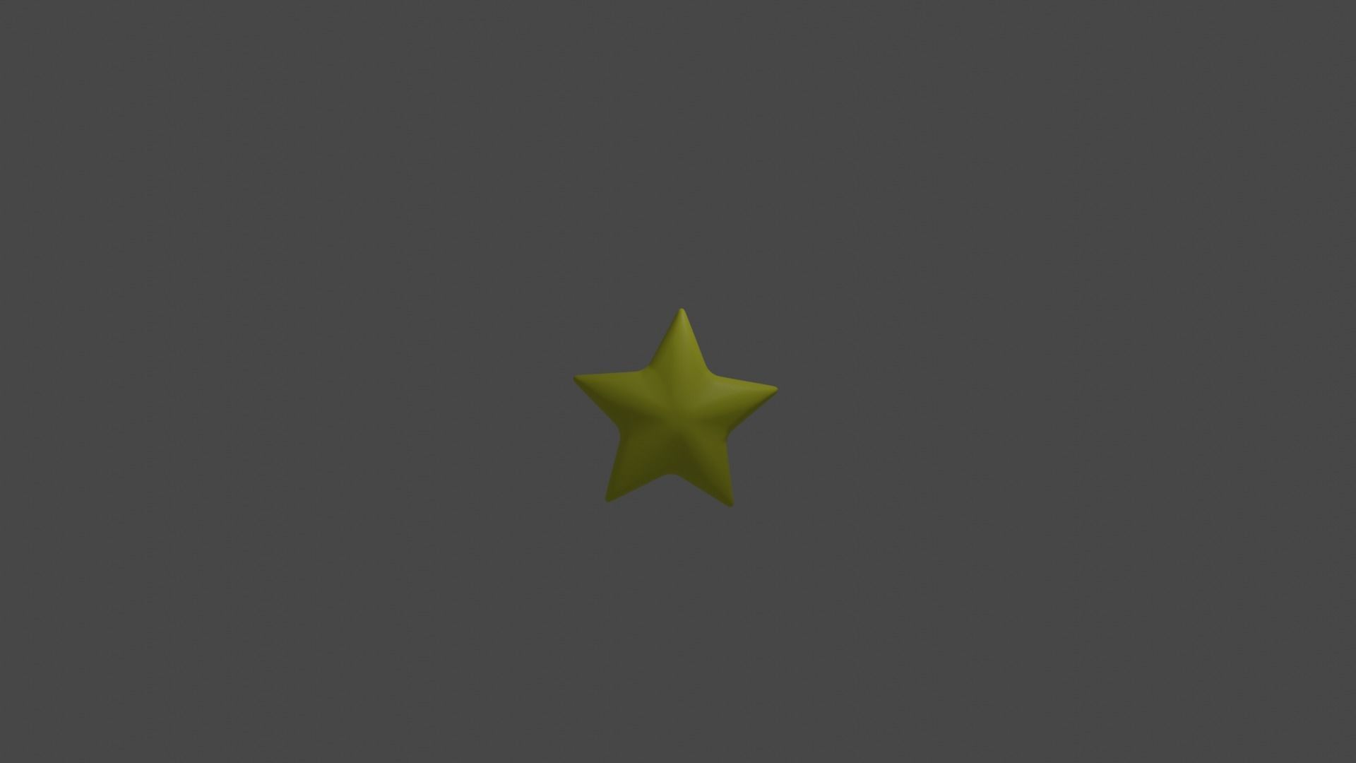 Small yellow star free 3D model | CGTrader
