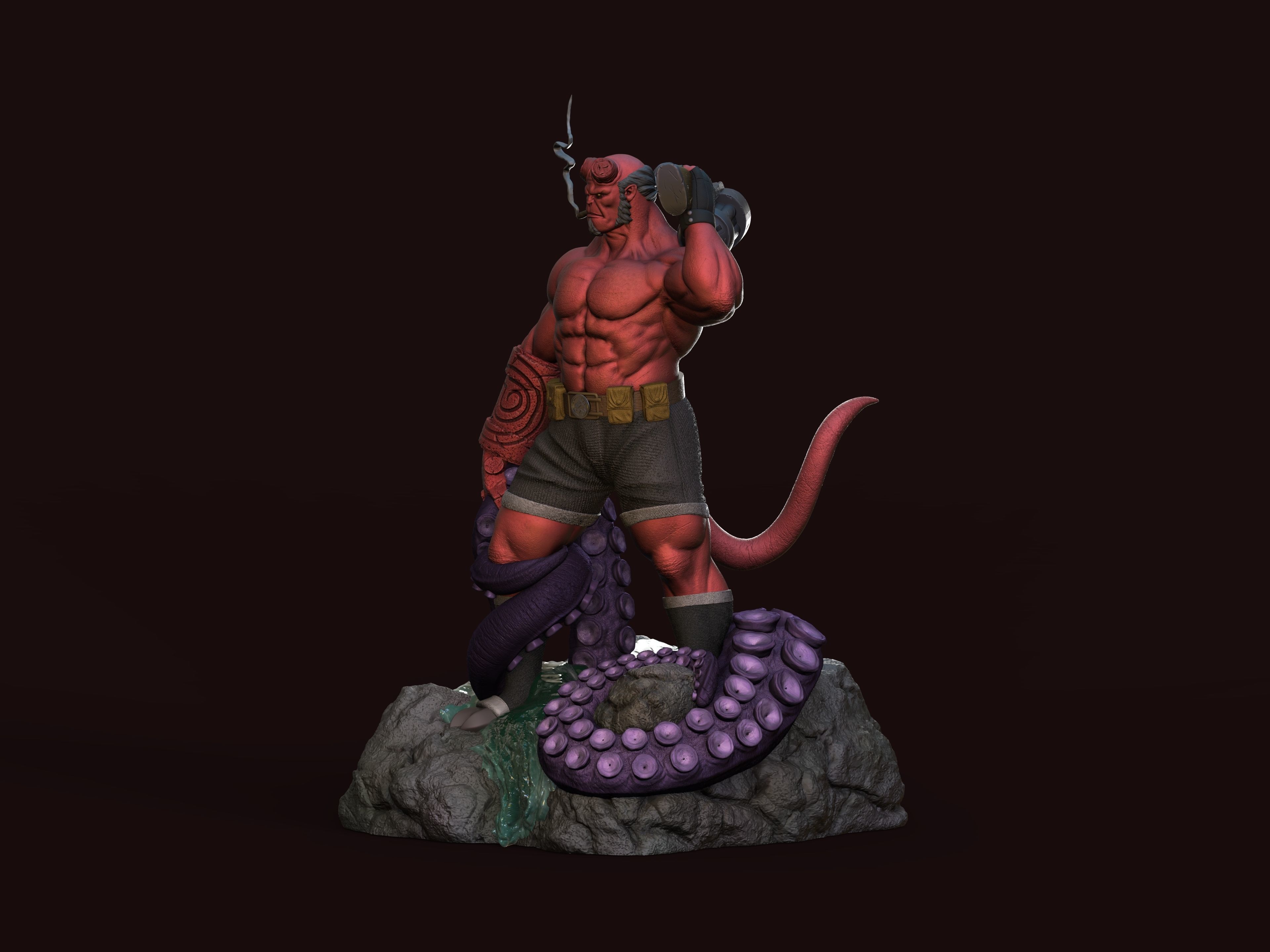 Hellboy 3D model 3D printable | CGTrader