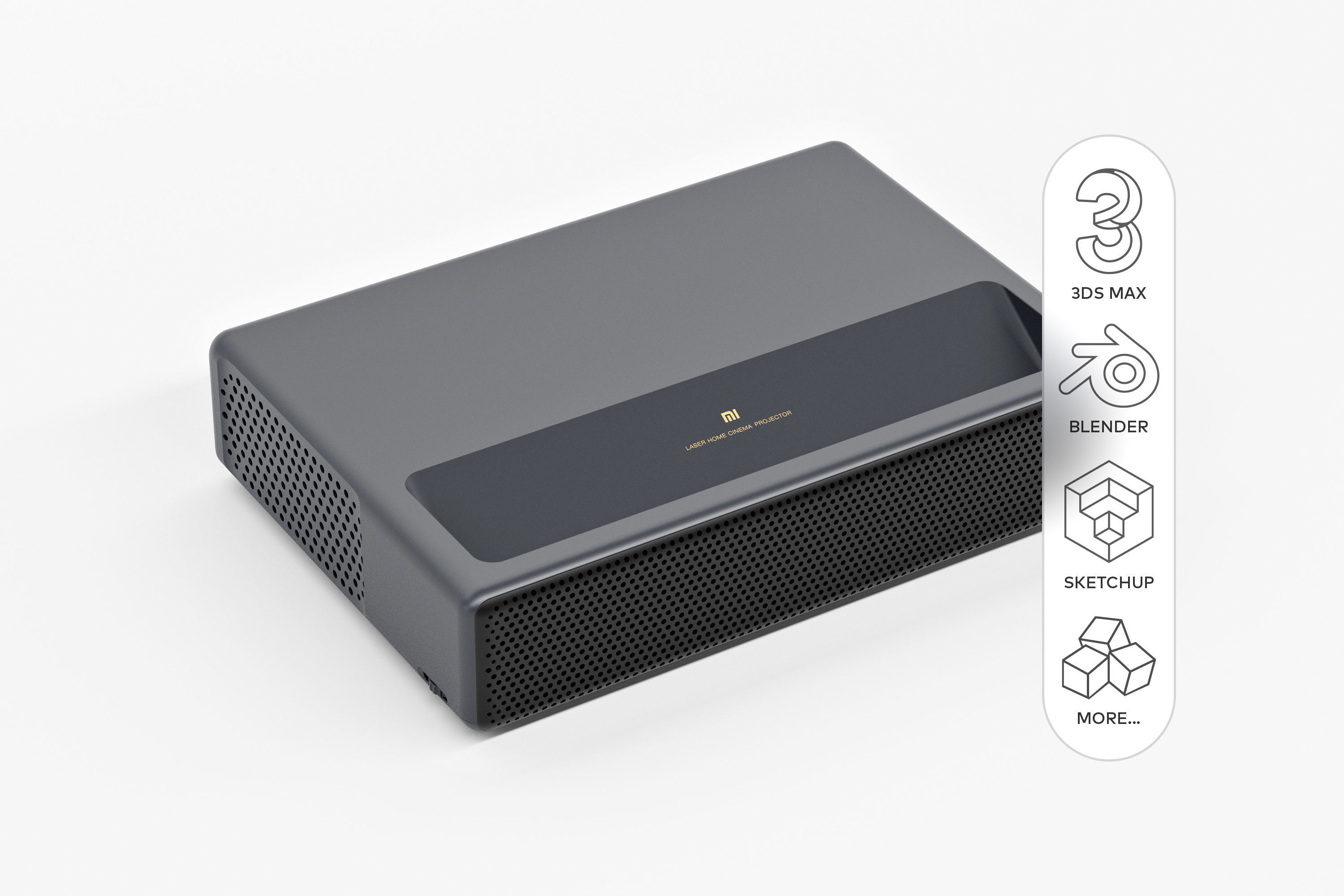 Xiaomi Laser Projector - 4k ultra short throw 3D model | CGTrader
