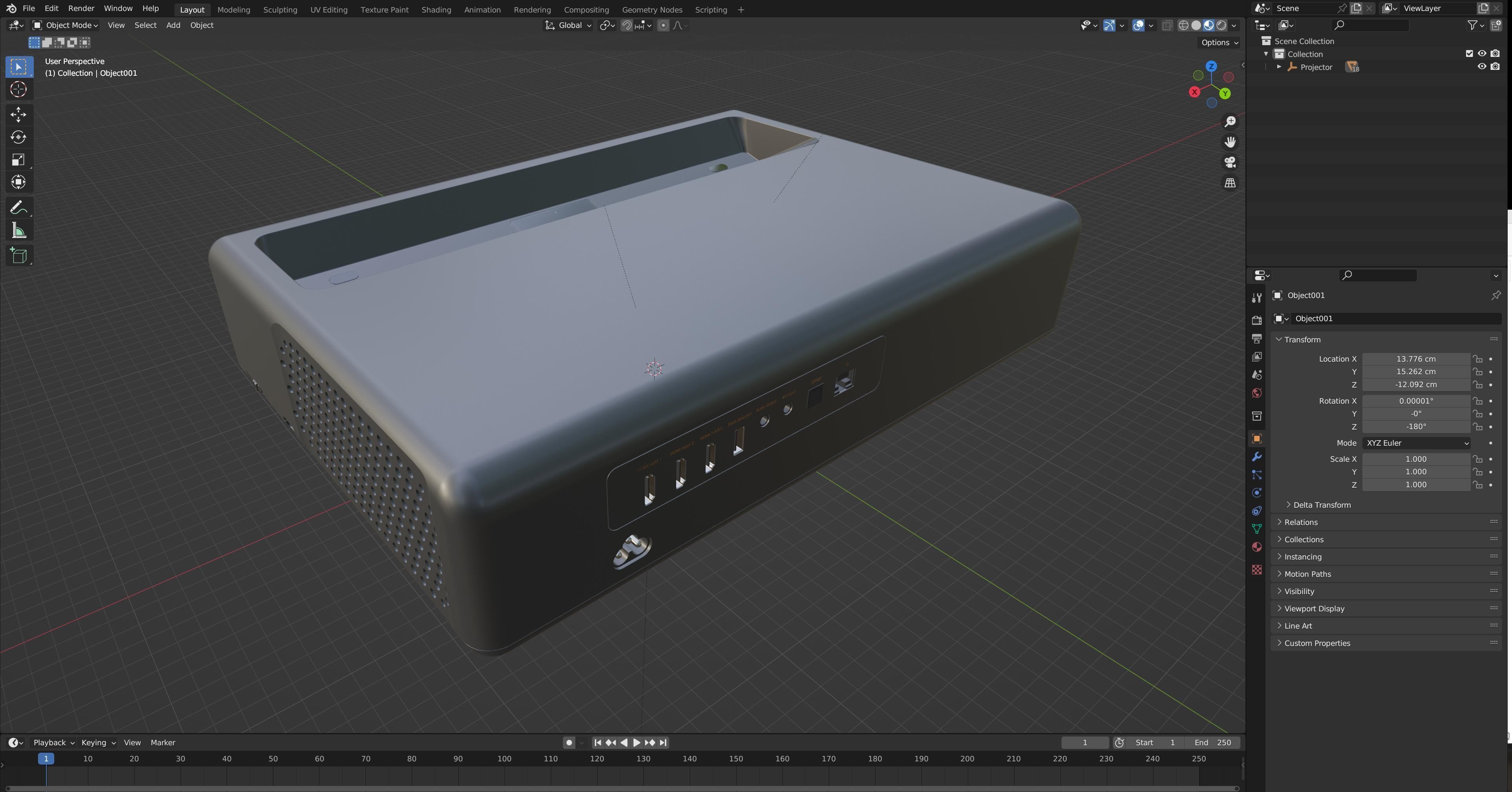 Xiaomi Laser Projector - 4k ultra short throw 3D model | CGTrader