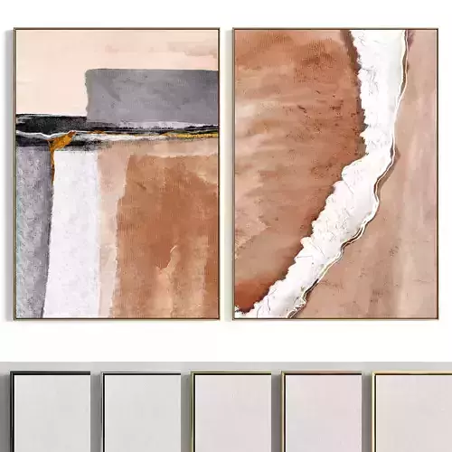 3D model Plaster Two Photo Frame 225 VR / AR / low-poly | CGTrader