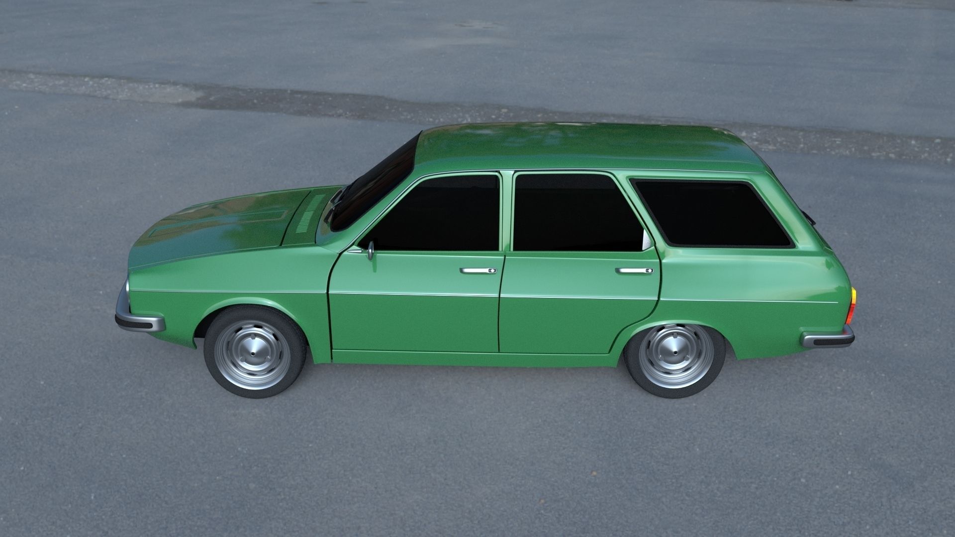 Renault 12 Dacia 1300 Estate HDRI 3D model | CGTrader
