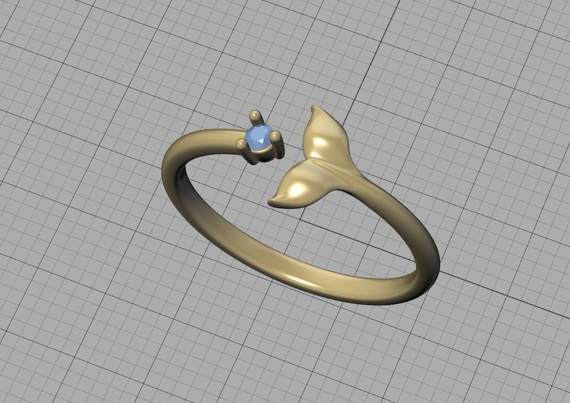Fish Tail Rings 3dprint models Collection with discount | CGTrader