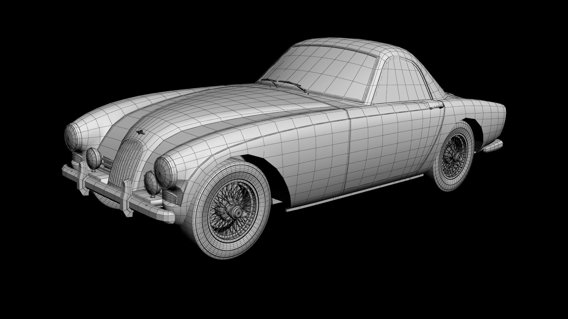Morgan Plus 4 Plus coupe 3D model | CGTrader