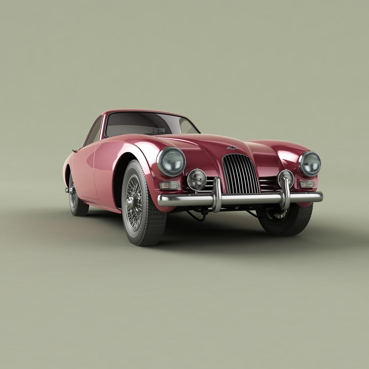 Morgan Plus 4 Plus coupe 3D model | CGTrader