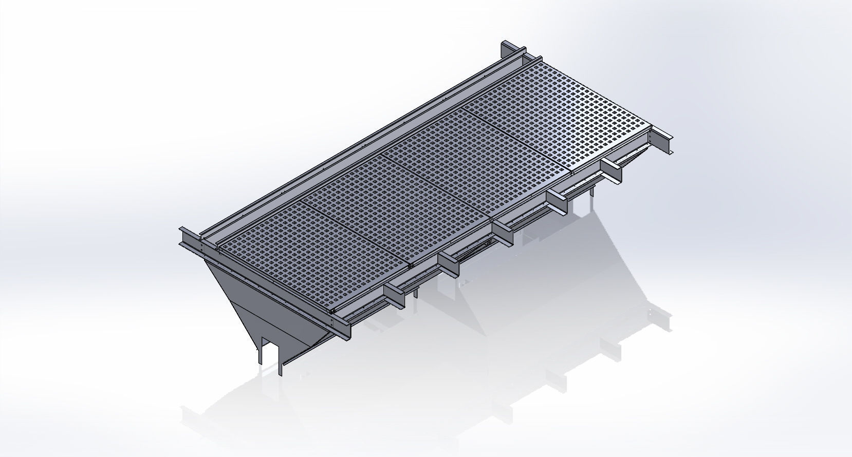 Bulk intake hopper 3D model | CGTrader