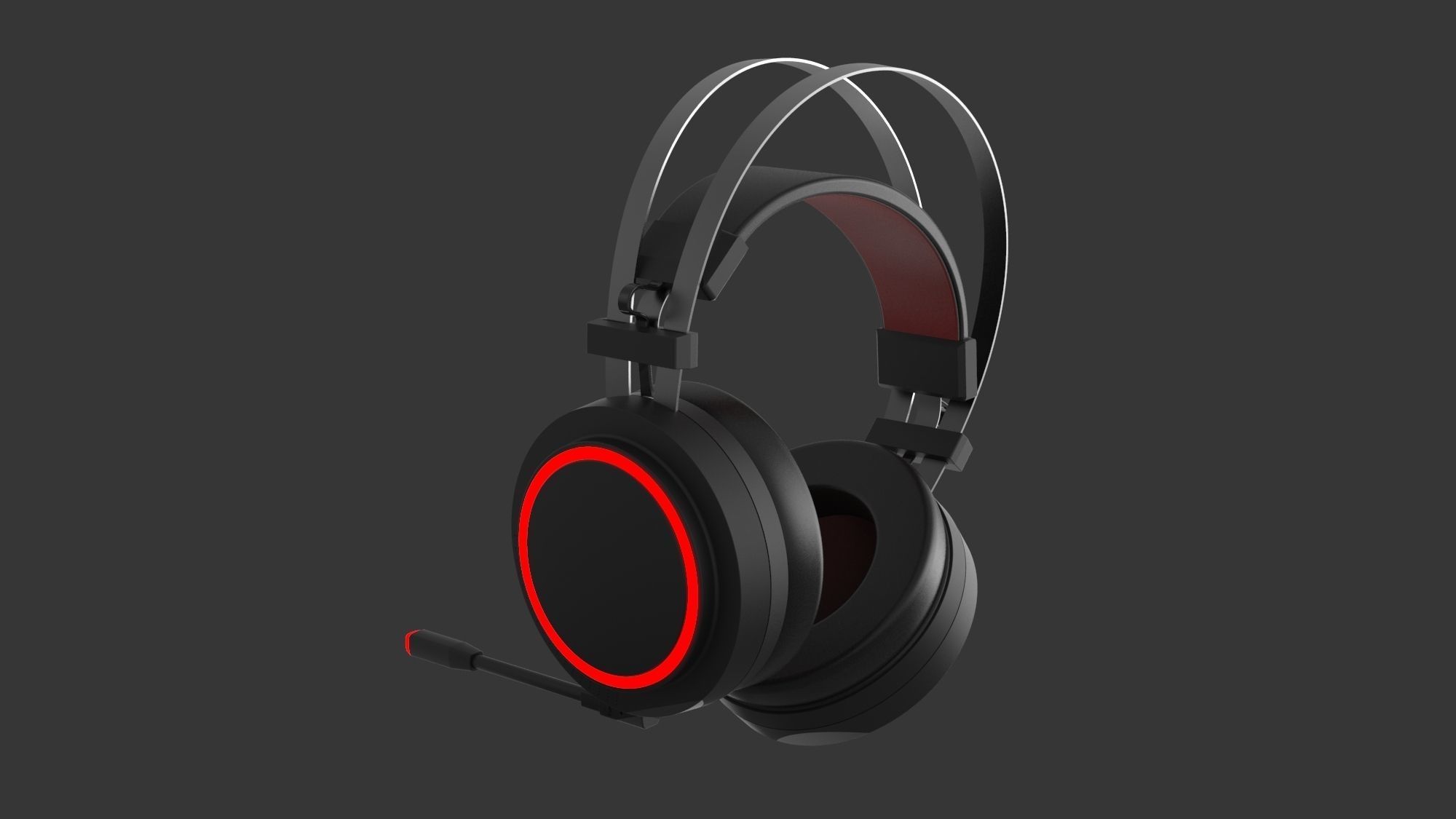 gaming headset model 3D model | CGTrader