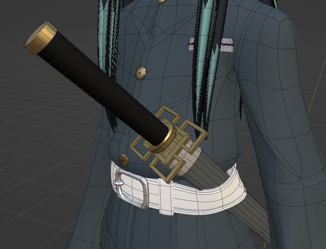 Muichiro Tokito - Demon Slayer 3D model rigged | CGTrader