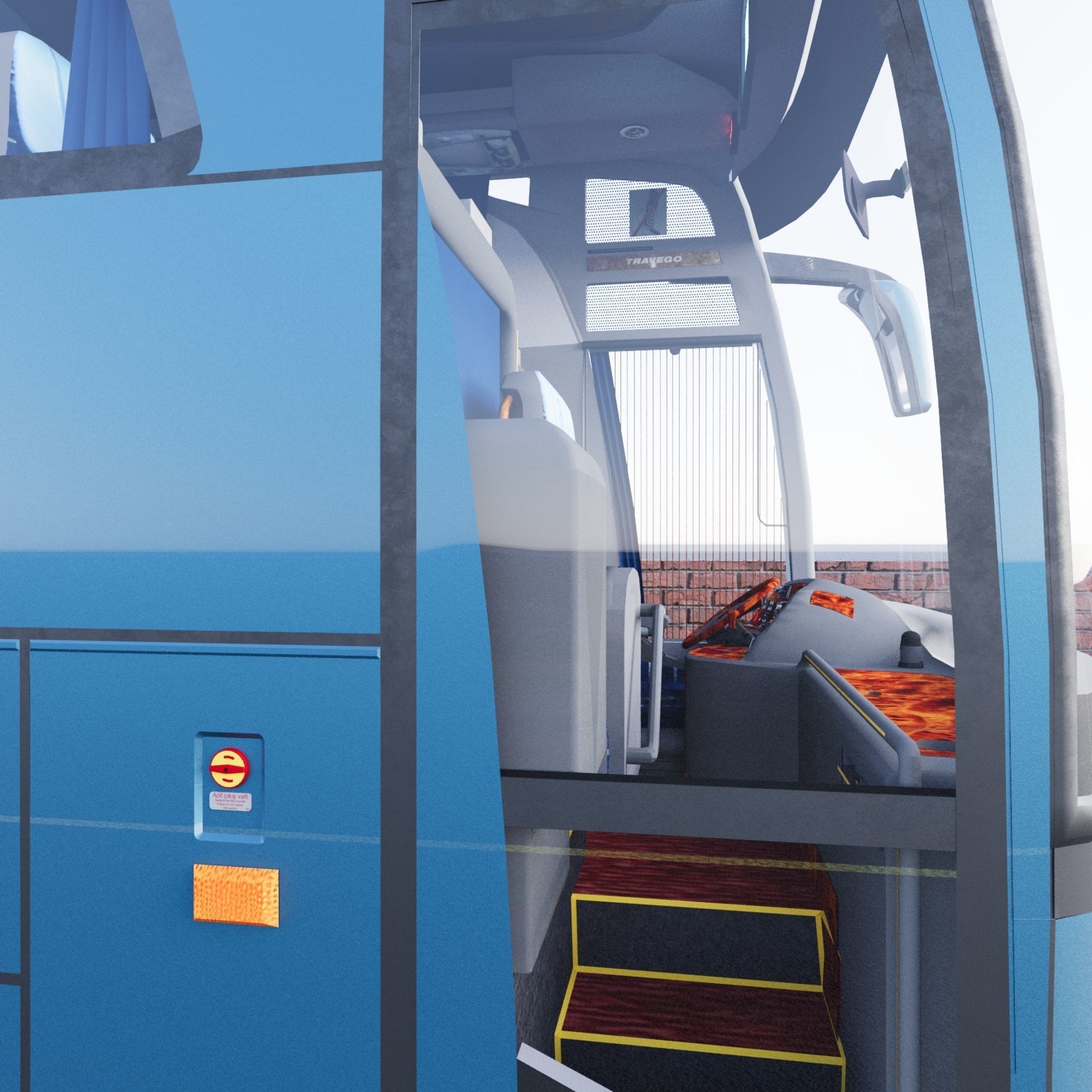 Mercedes - Benz Travego 17 SHD 3D model | CGTrader