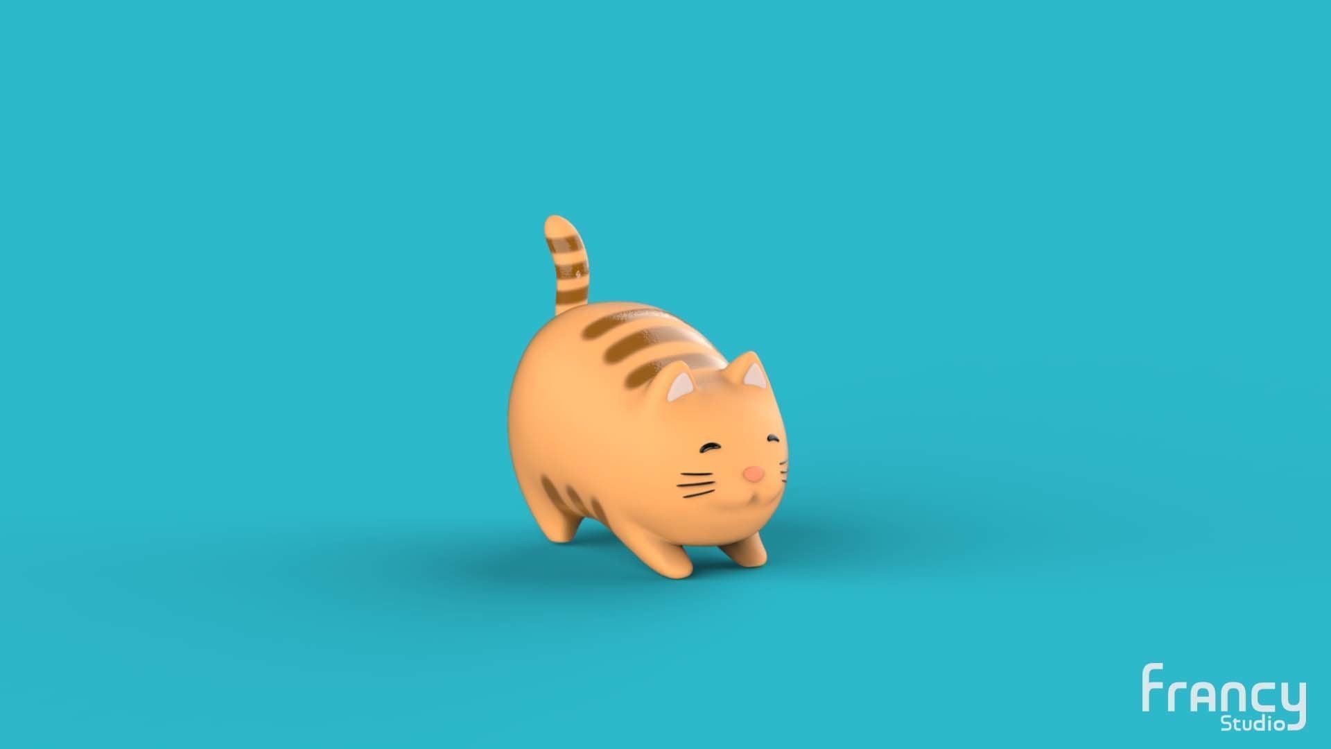 POTATO CAT 3D model 3D printable | CGTrader