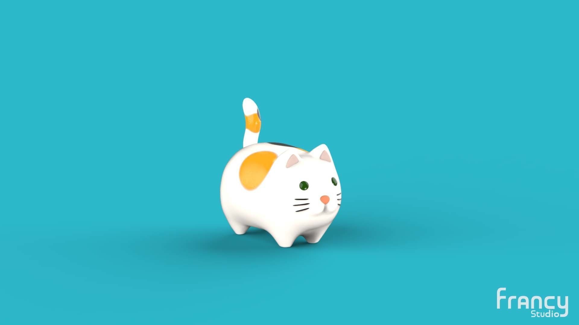 POTATO CAT 3D model 3D printable | CGTrader