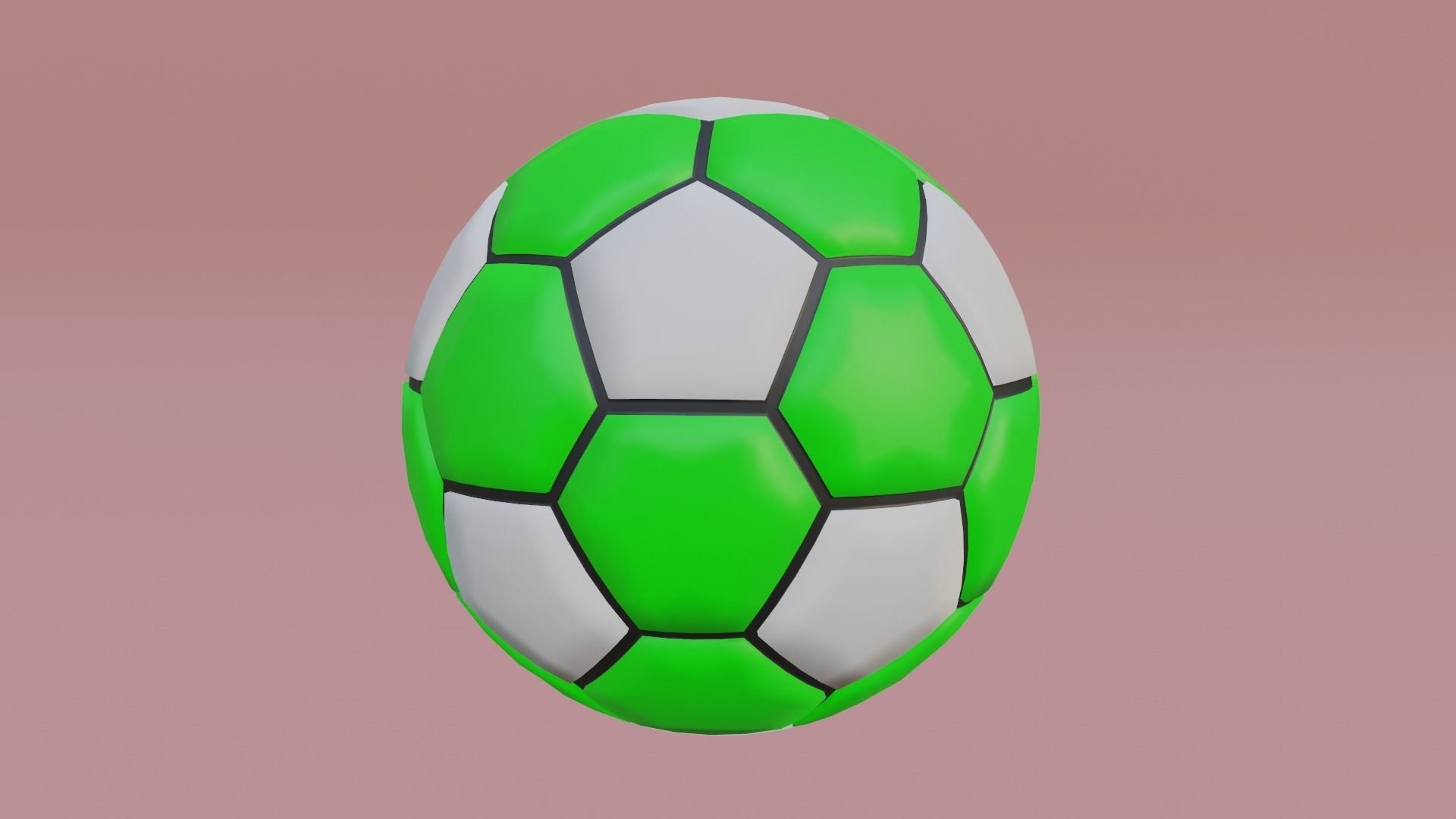 3D model Green Soccer Ball VR / AR / low-poly | CGTrader